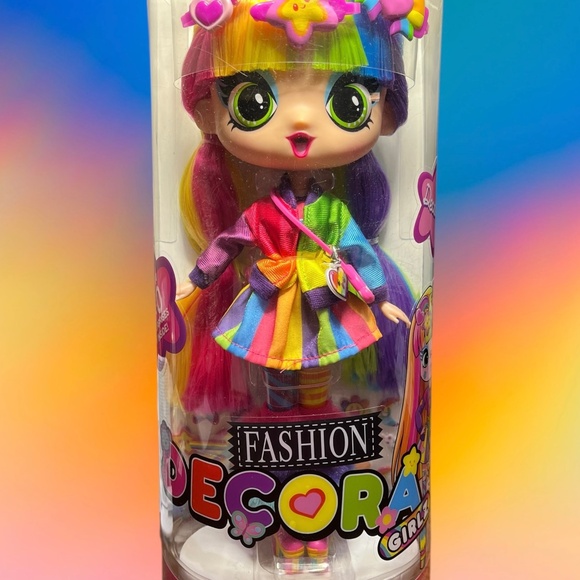 Blue Whale | Toys | Fashion Decora Girlz 1 Doll Sticker Sparkle Shine ...